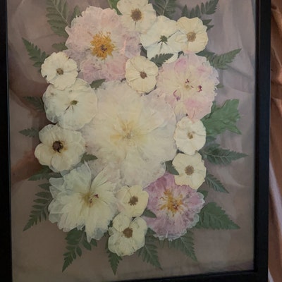 11x14 Custom Floral Shadow Box Wedding Flower Shadow Box - Etsy