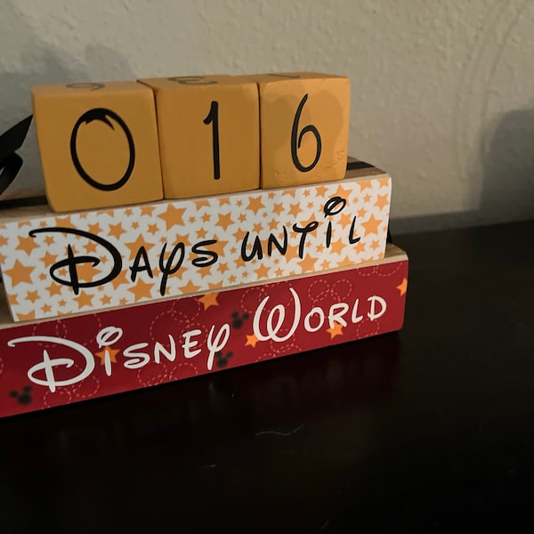 Disney Countdown, Disney World Countdown, Disneyland, Countdown Blocks ...
