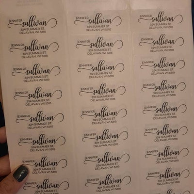 Return Address Labels, Calligraphy Address Labels, Fancy Return Address ...