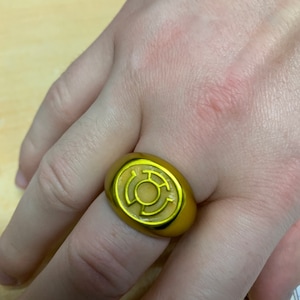 Anodized Yellow Fear Ring - Etsy