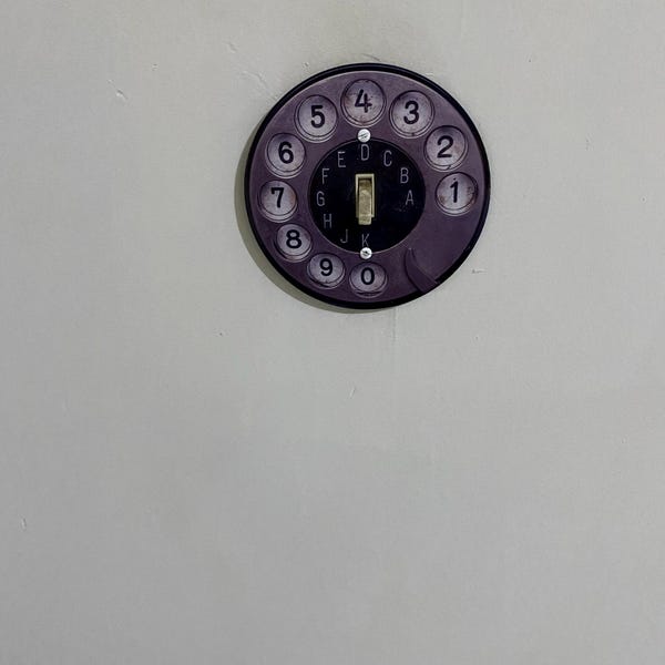 Vintage Retro Black Telephone Dial Precision Laser Cut Toggle and ...