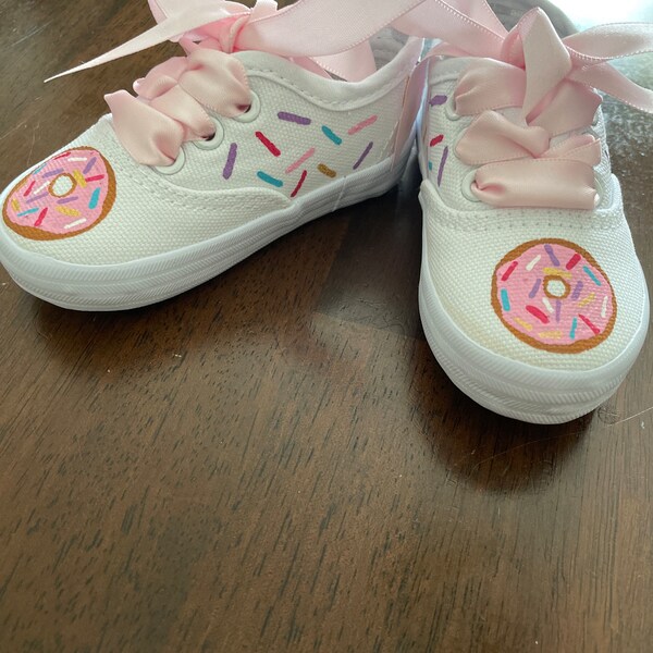 Sprinkle Shoes, Rainbow Candy Hand Painted Sneakers for Baby or Toddler ...