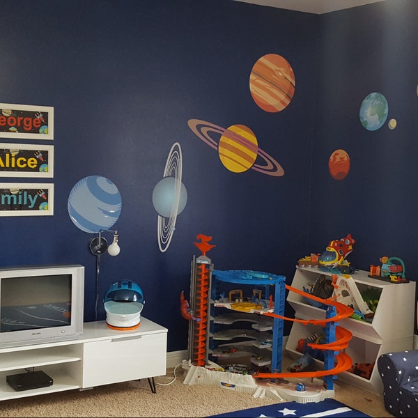 Planetary System Ten Piece Printed Matte Removable Decals | Nasa Decor ...