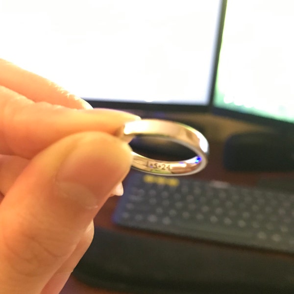 Rings for Women, Personalized Word Ring, Personalized Inside Outside ...