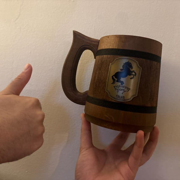Horde Mug Custom Birthday Gift for Gamer Handmade Wood Stein With ...