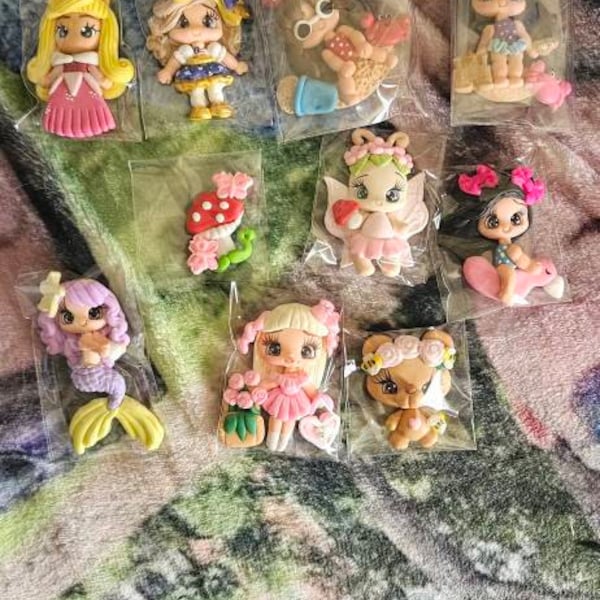 Clays for Bows, Clays, Clay Dolls, Bow Centers, Clays for Badge Reel - Etsy