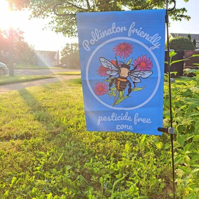 Pollinator Friendly Native Plant Pollinator Garden Flag Sign, Native ...