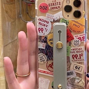 Grunge Aesthetic Stickers Case for iPhone 15 Pro 14 Plus 13 12 Mini X ...