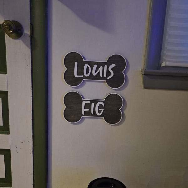 Custom Dog Name Sign Dog Decor Kennel Sign Modern Dog Decor Boho Decor ...