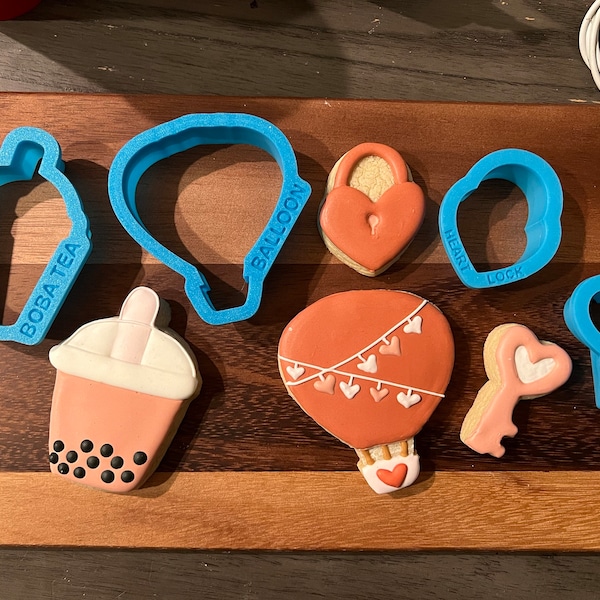 Heart Lock and Key Cookie Cutter Set - Valentine's Day - Key to My ...