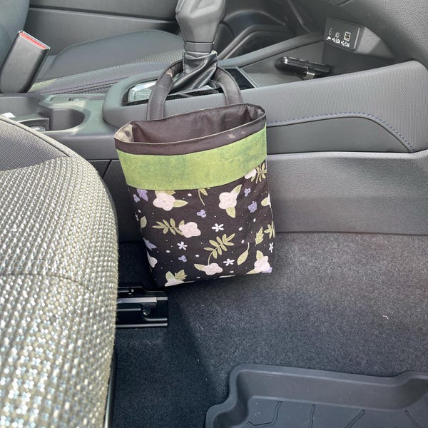 Car Trash Can Sewing Pattern PDF | Reusable Fabric Trash Holder | Car ...