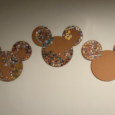 Mickey Mouse Cork Boards. Mickey Pin Display. Disney Pin Board, Mickey ...