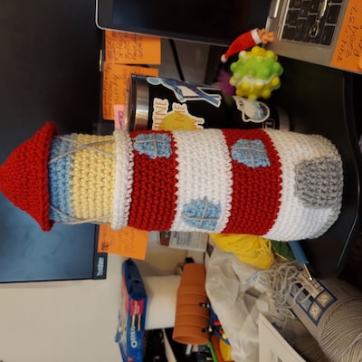 Lighthouse Crochet Amigurumi Pattern Smiley Crochet Things PDF Download Written Instructions and ...