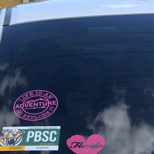 Life is an Adventure Funny Novelty Car, Caravan, Camper Van, Motorbike ...