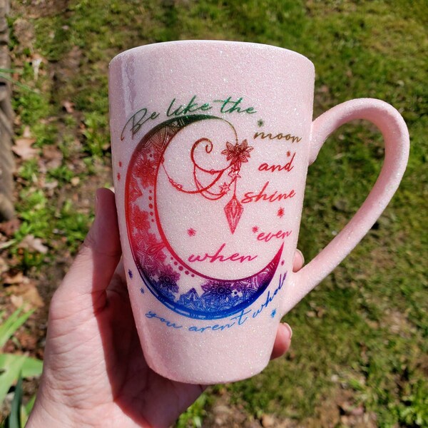 Be Like the Moon and Shine - Sublimation PNG - Digital Art Download ...