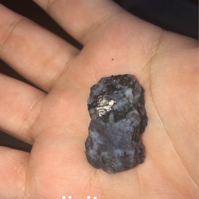 Raw Indigo Gabbro mystic Merlinite Rough Mystic Merlinite Crystal Rough ...
