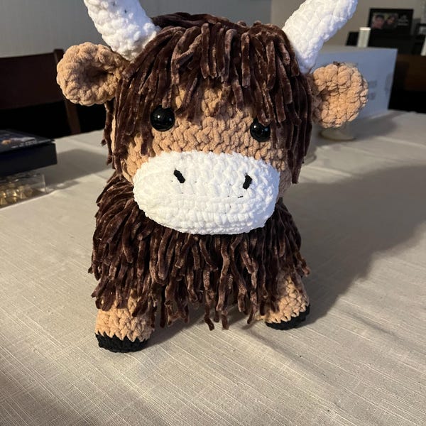 Highland Cow Crochet Pattern, Amigurumi Crochet Pattern, Highland Cow ...