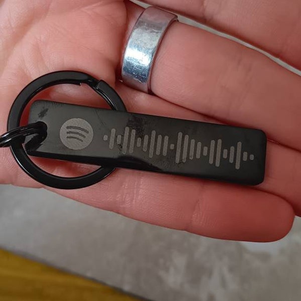 Spotify Music Code Keychain, Music Code Keyring, Personalized Keychain ...