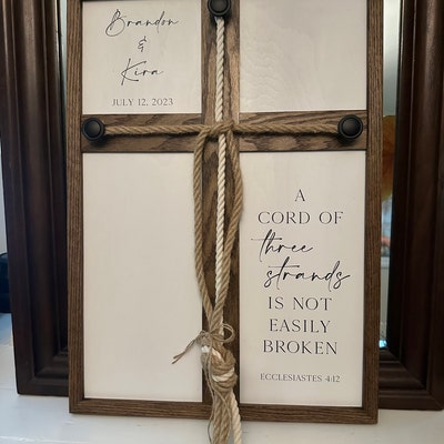 A Cord of Three Strands What God Joined Together Wedding - Etsy