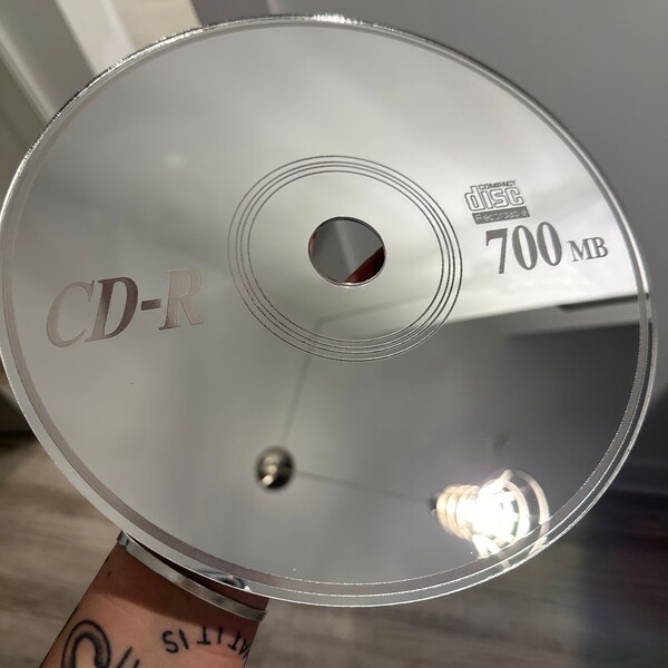 CD Mirror, 90's Wall Art, Personalized Mirror, Mirrored Wall Decor ...