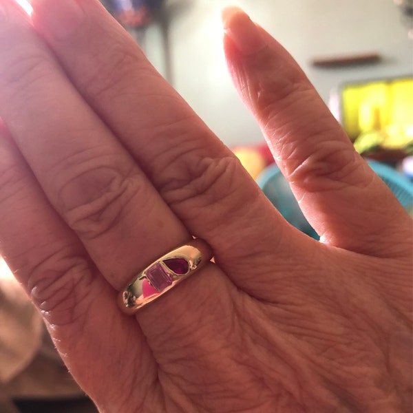 Toi Et Moi Ring | Gold Cloud Ring | Gift for Mom | Two Stone Ring | Pear Emerald Toi Et Moi Ring ...