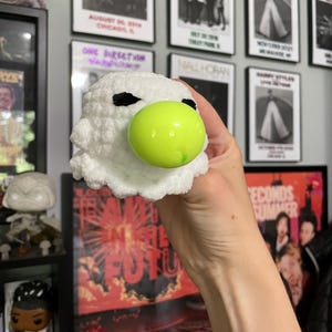 CROCHET PATTERN Ghost Stress Ball No Sew Amigurumi Crochet Squeeze ...