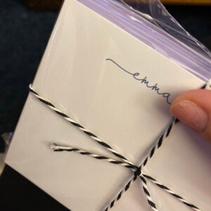 Script Personalized Cards Set for Couples Flat Notecards - Etsy