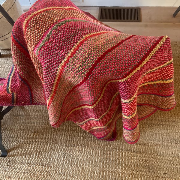Amazing Peruvian Rug - Art Carpet - Colorful Blanket - Handmade Wool ...