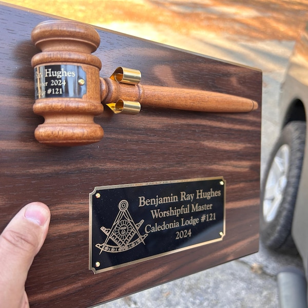 Masonic 9 X 12 Recognition Laser Engraved Clock Plaque (ordering ...