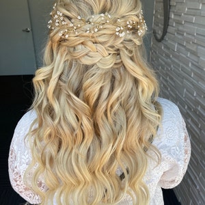 Coin Hair Chain Made With Antique Gold Coins This Hair | Etsy