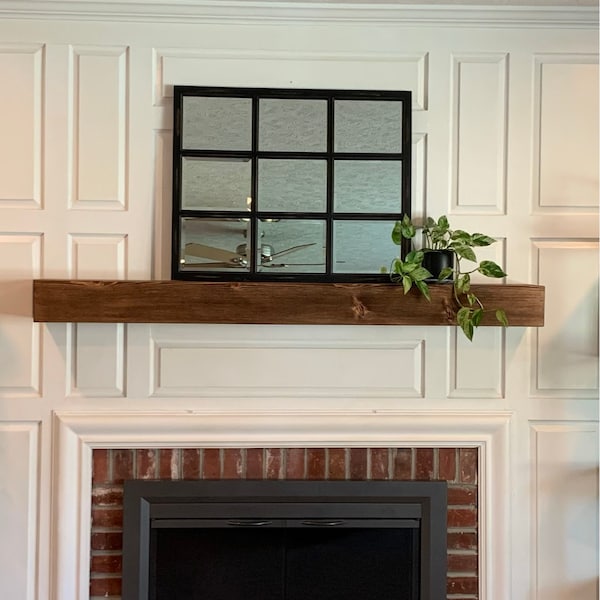 RUGGED Fireplace Mantel, ANY Size ANY Color, 48", 54", 60", 66", 72 ...