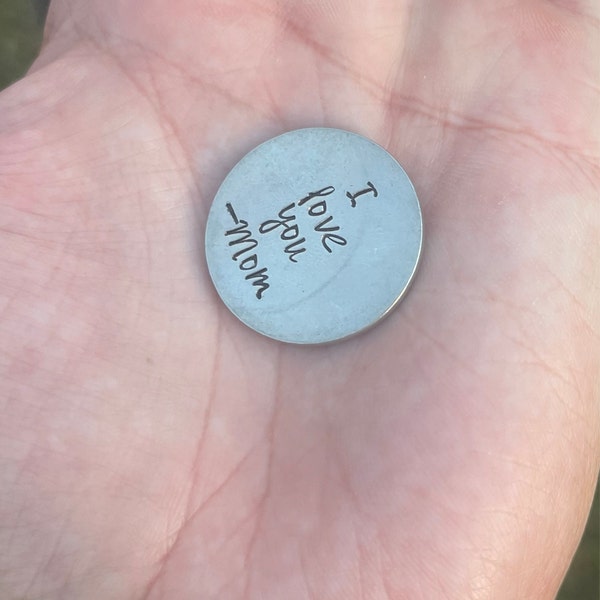 Personalized Pocket Coin , Love Token, Pocket Pebble, Your Personalized ...