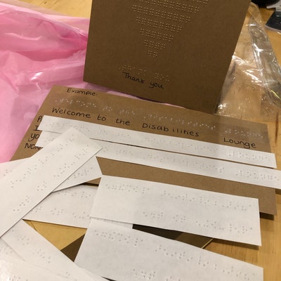 Braille Christmas Tree Tactile Card - Etsy UK