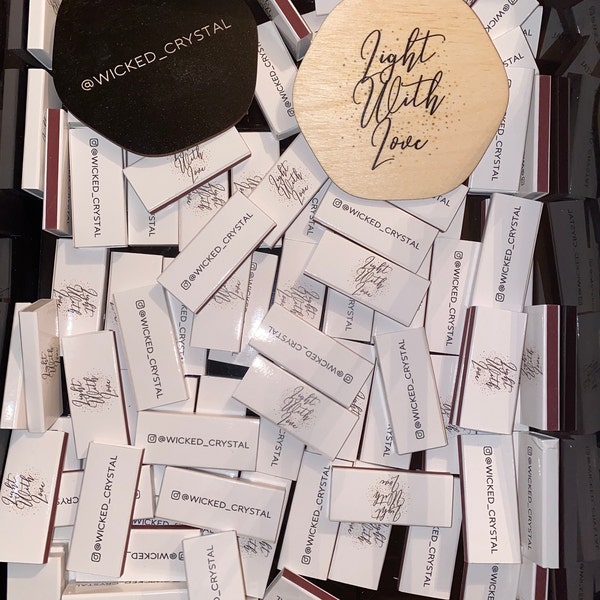 Light With Love Matchboxes * Personalized Matches * Custom Matches ...