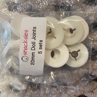 Plastic Doll Joints 12mm, 15mm, 20mm, 5 to 40 Sets for Making Moveable ...