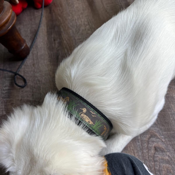 Handmade Duck Collar. Coco Collar. Green and Brown Jacquard Ribbon. for ...