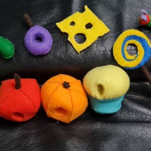 Felt Bake Cupcakes Pattern Set Felt Cupcake Baking Tray Whisk Mitten ...