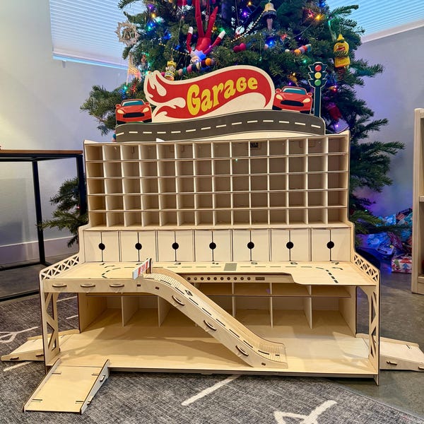 Personalized Toy Car Garage Toy Cars Garage Playset, Wooden Car Garage ...