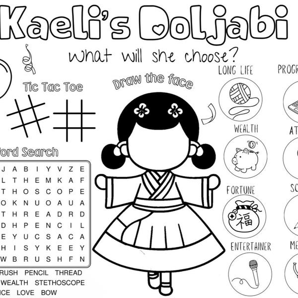 Art Birthday Party Activity Sheet: Personalized Placemat (digital ...