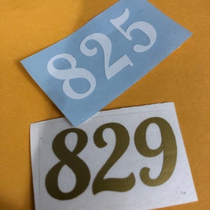 House Number Decal, Home Address Front Door Decal, Mailbox Number ...