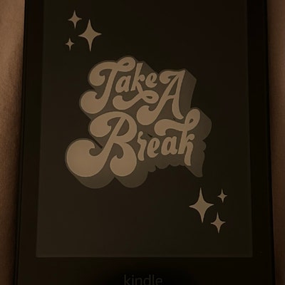 Retro Quote Kindle Lock Screen, Bookish Gift, Booktok Hack, Custom ...