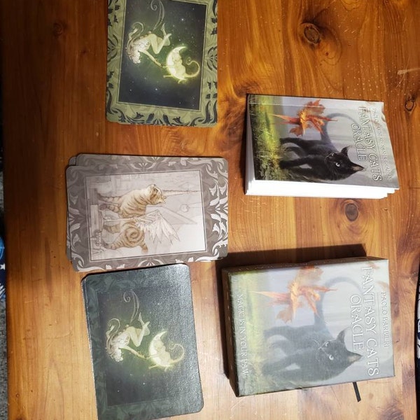 Fantasy Cats Oracle Kit Deck Cards Set Paolo Barbieri Card Booklet ...