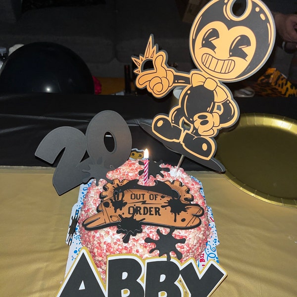 Bendy and the Ink Machine Cake Topper - Beepaper Exclusive Design - Etsy