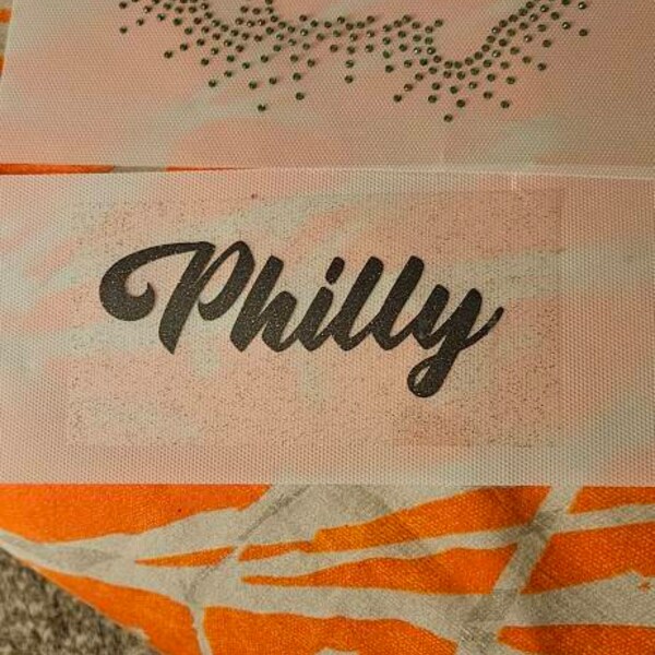 Your Name Custom Personalized Rhinestone Hotfix Glitter Foil Transfer ...