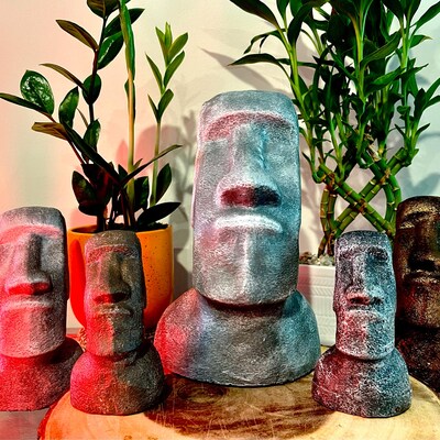 Creepy Baby Head Concrete Statue Homemade Garden Lawn Ornament for ...