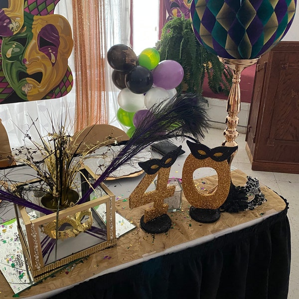 Shimmering Masquerade Letter! Freestanding Letters and Numbers in Any ...