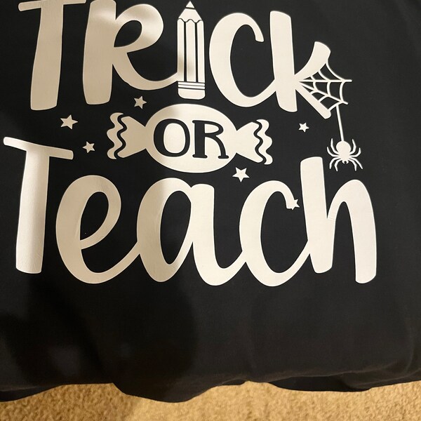 Trick or Teach SVG, Halloween Svg, Halloween Vibes, Spooky Teacher Png ...