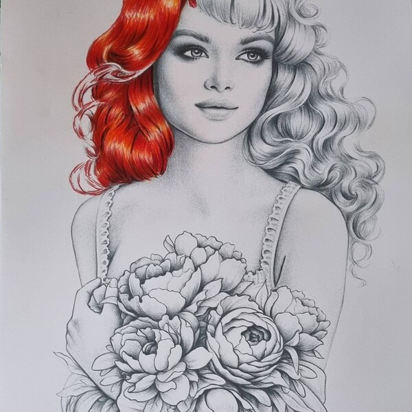 Morning Dew | Mariola Budek - Premium Coloring Page | Printable Adult ...