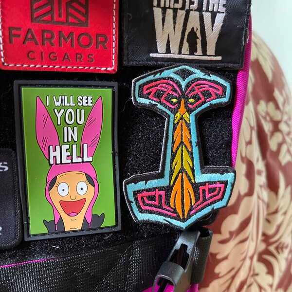 Futurama Lucky Seven Leaf Clover PVC Morale Patch - Etsy