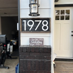 8 Inch Metal House Numbers Address Sign Numbers Modern Address Art ...